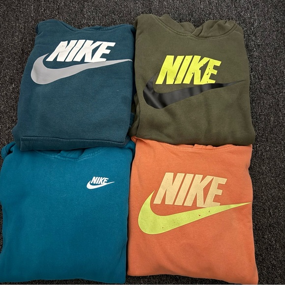 Nike | Shirts & Tops | Bundle Of 4 Nike Boys Hoodie Collection Blue ...